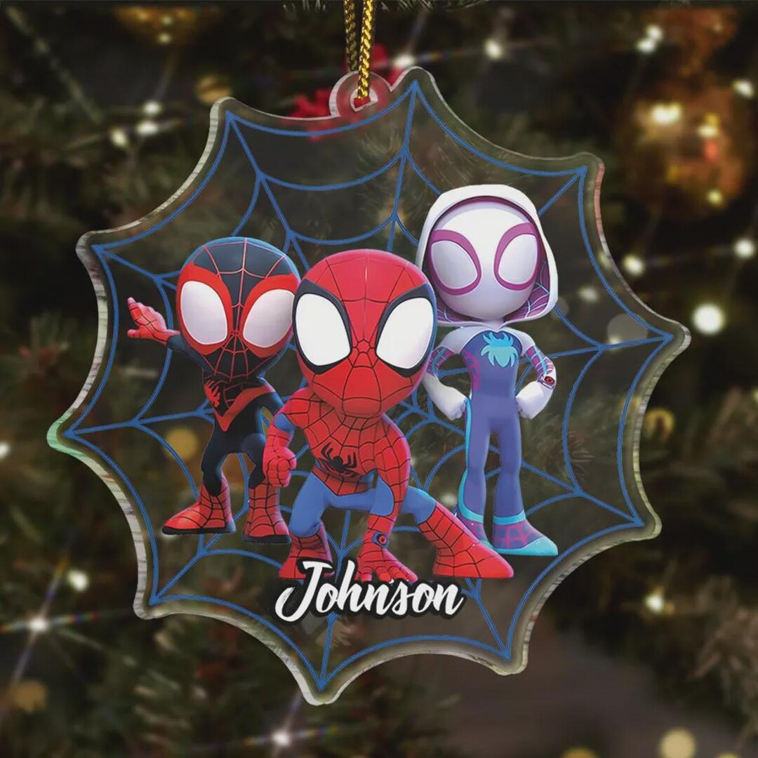 Personalized Spidey and His Amazing Friends Ornament, Spidey Friends ...