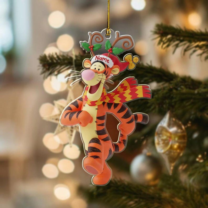Personalized Disney Tigger Ornament, Tigger Winnie the Pooh Ornament ...