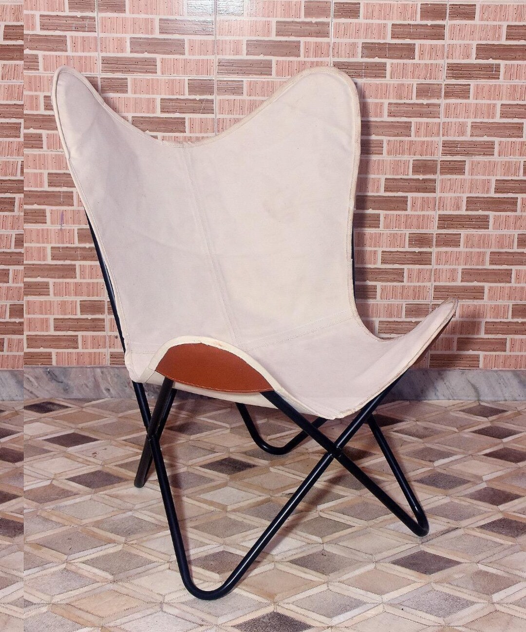 Butterfly Chair, White Canvas Butterfly Chair Replacement Cover ...