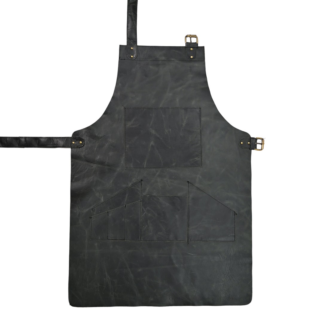 Personalized Leather Apron for Men-luxury Full-grain Blacksmiths Work ...
