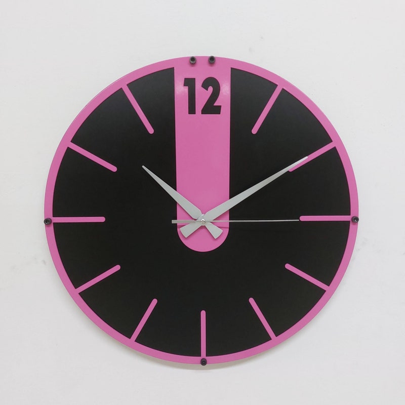 Pink Clock - Etsy