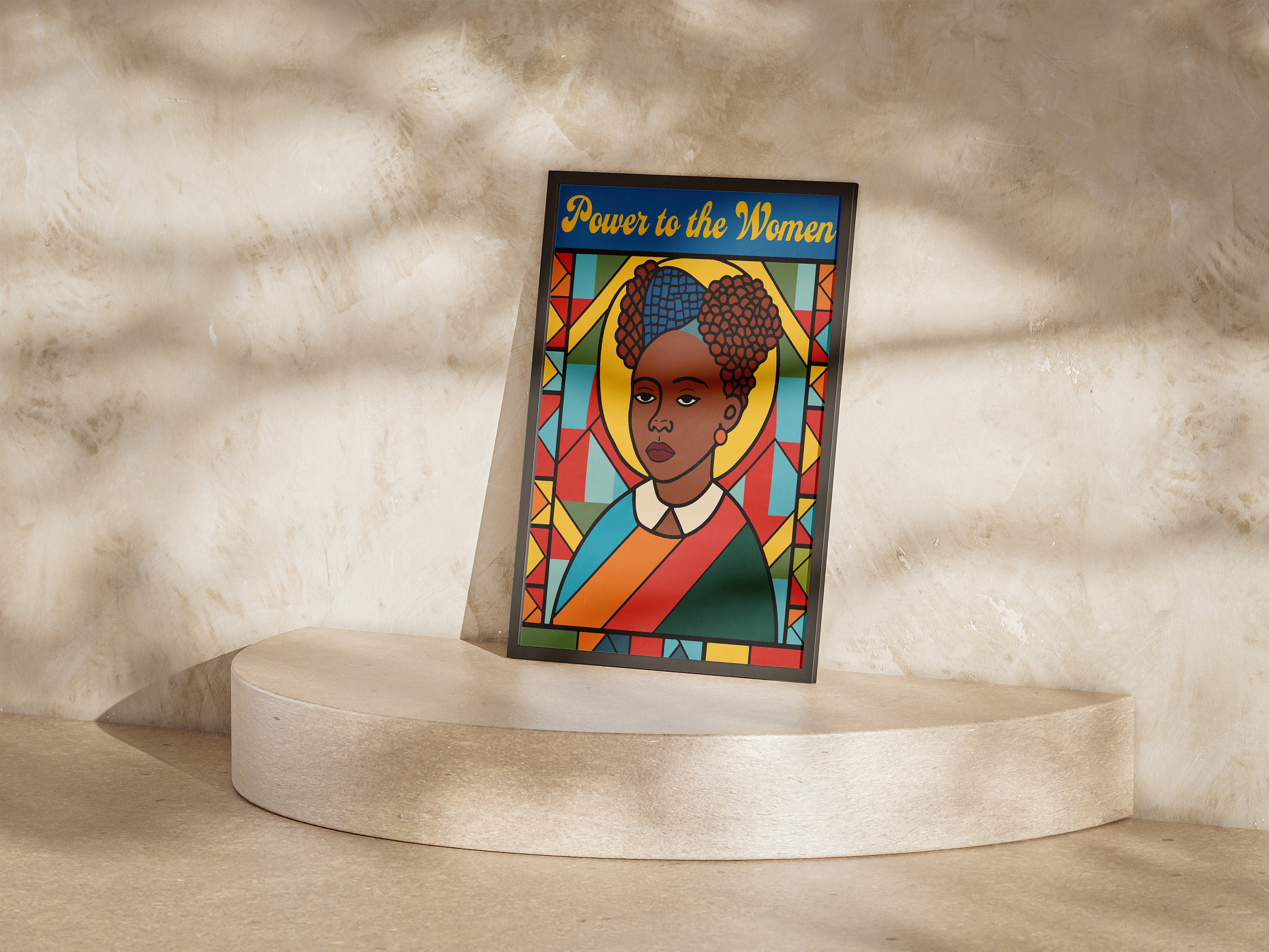 Faith Ringgold Artwork, Power to the Woman, BLM, Black Art, Feminist ...