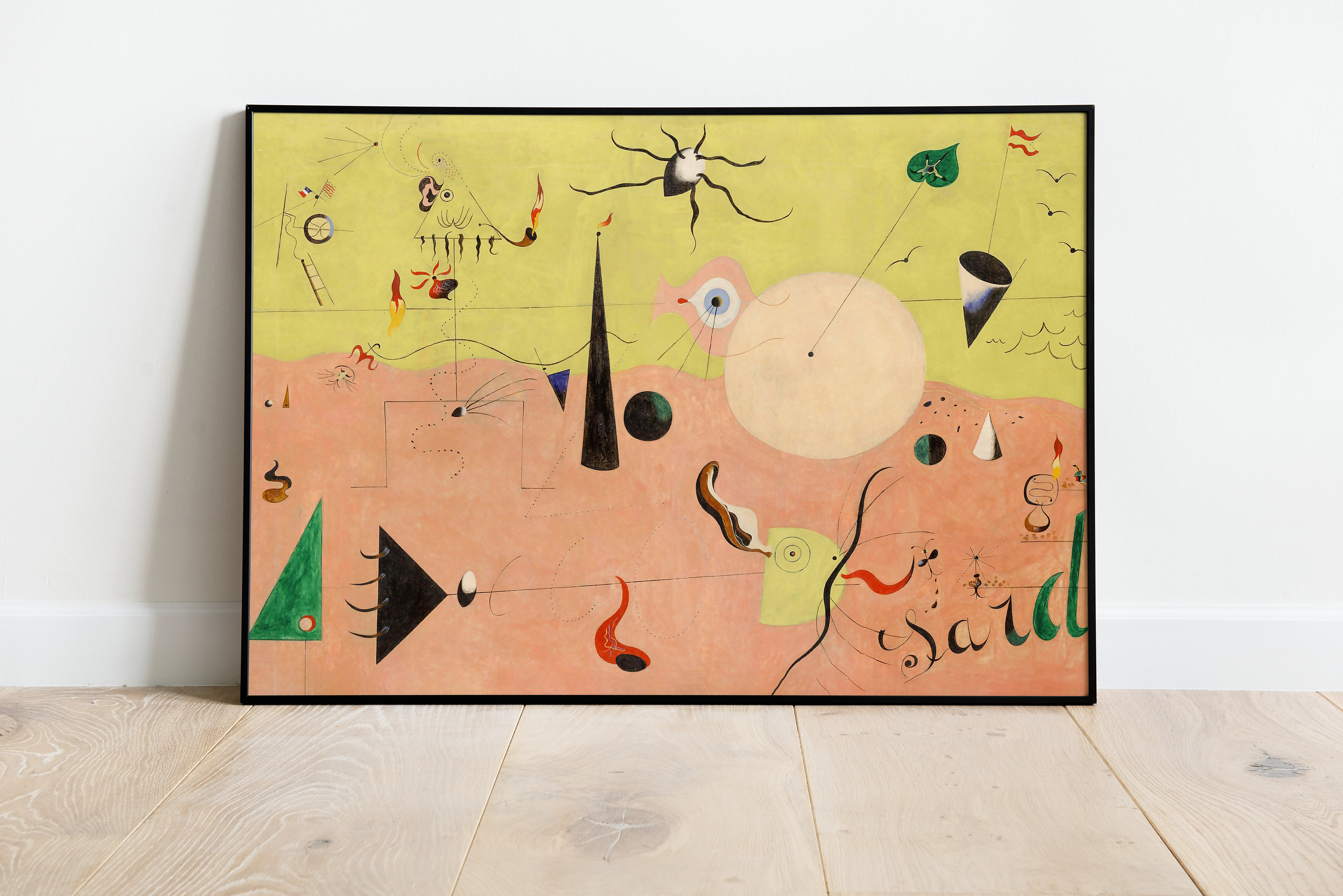 Joan Míro, the Hunter Catalan Landscape, Miro Artist, Exhibition Print ...