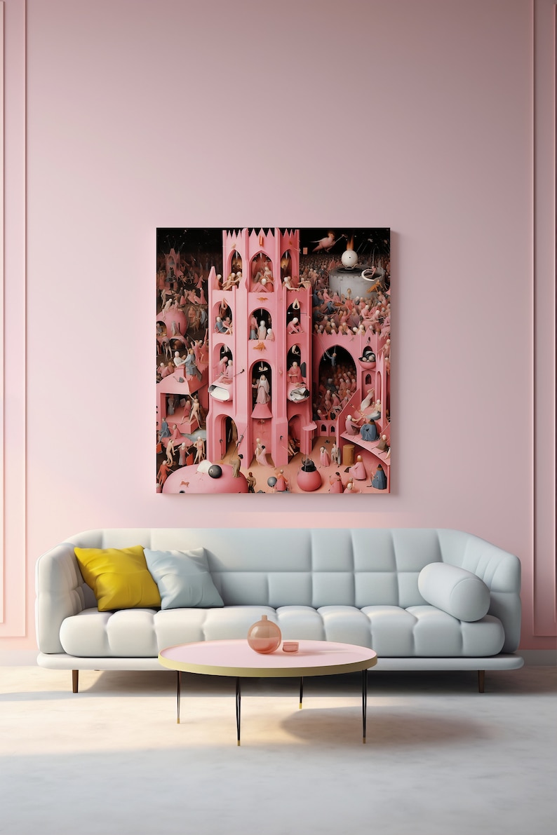 Hieronymous Bosch, Pink Party, Art Movement Surrealism, Weird Art ...