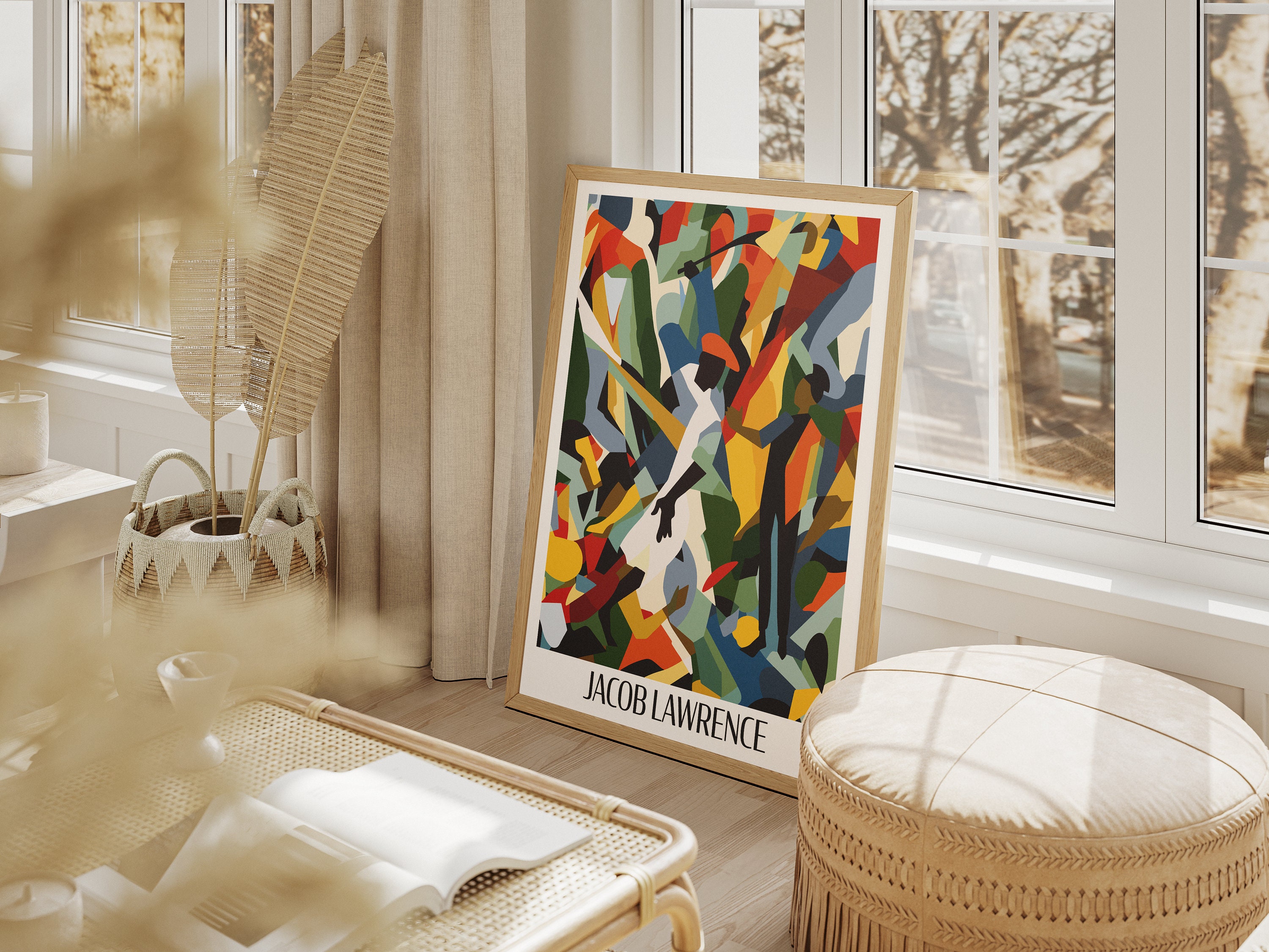 Jacob Lawrence Print, African American Art, American Realism, Social ...