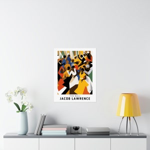 Jacob Lawrence Poster, African American Art, Afro Art, the Ball Art ...