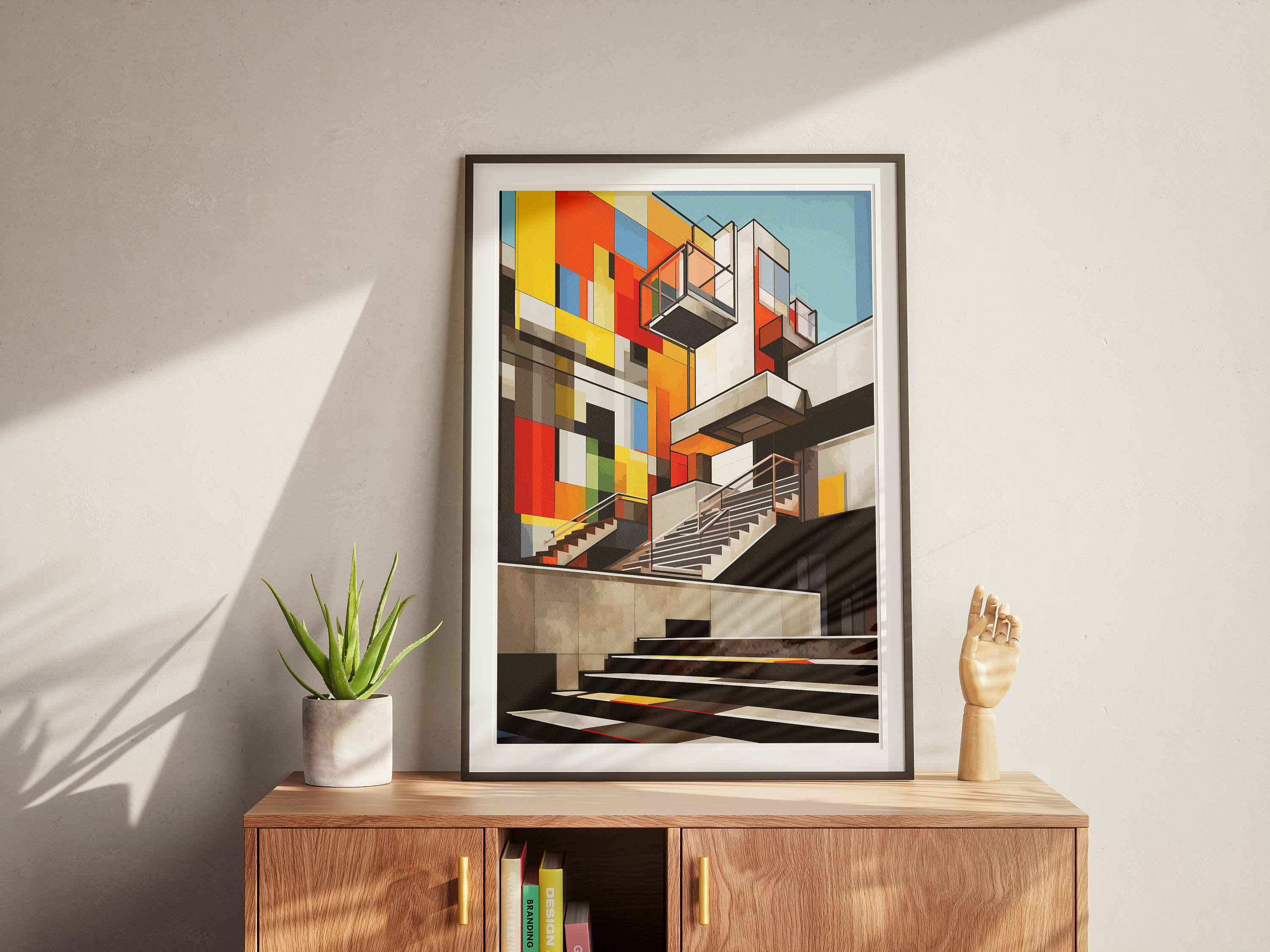 Brutalism, Brutalist Art, Brutalist Architecture , Colorful Prints ...