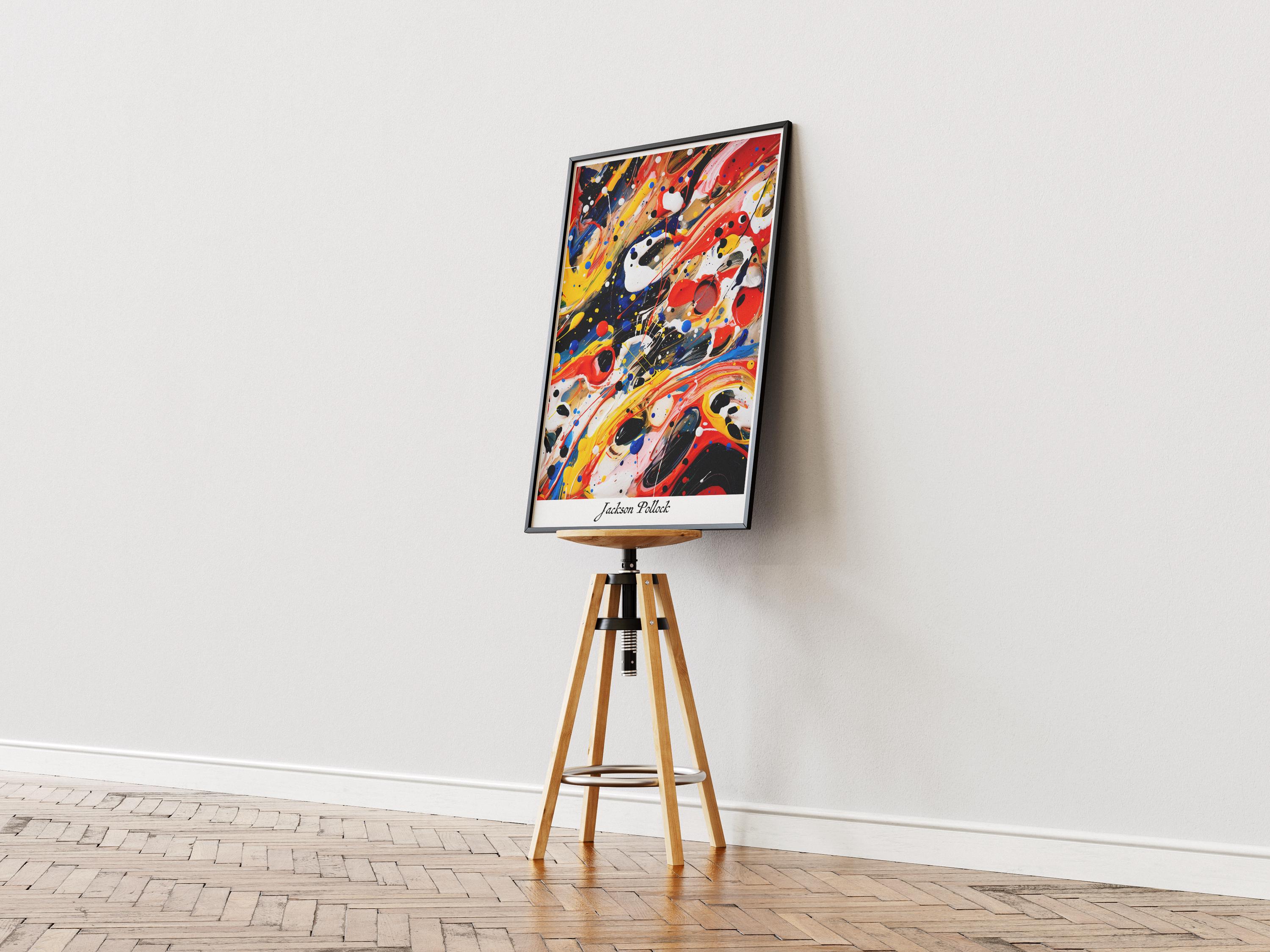 Jackson Pollock Prints, Drip Technique Poster, Abstract Expressionist ...
