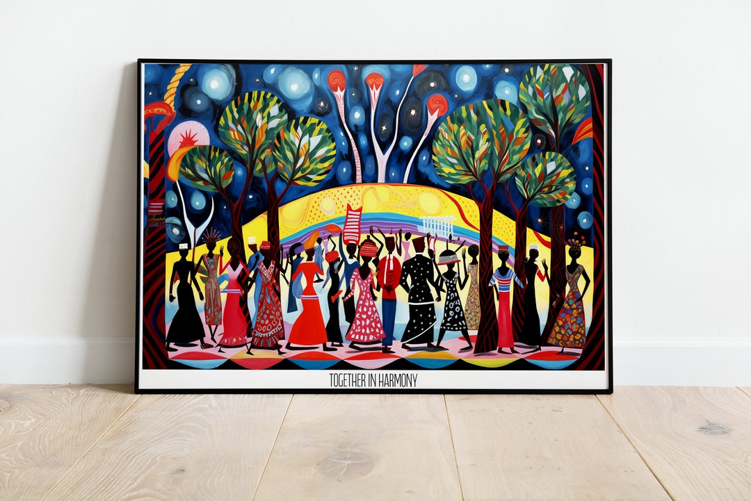 Together in Harmony, African American Art, Diversity, Anti Bullying ...