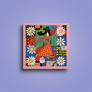 Faith Ringgold Reproduction Poster, Feminist Art, Daisies Print ...