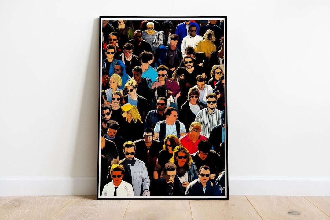 Crowd People Poster, the It Crowd, Comic Book Art, Flat Perspective ...