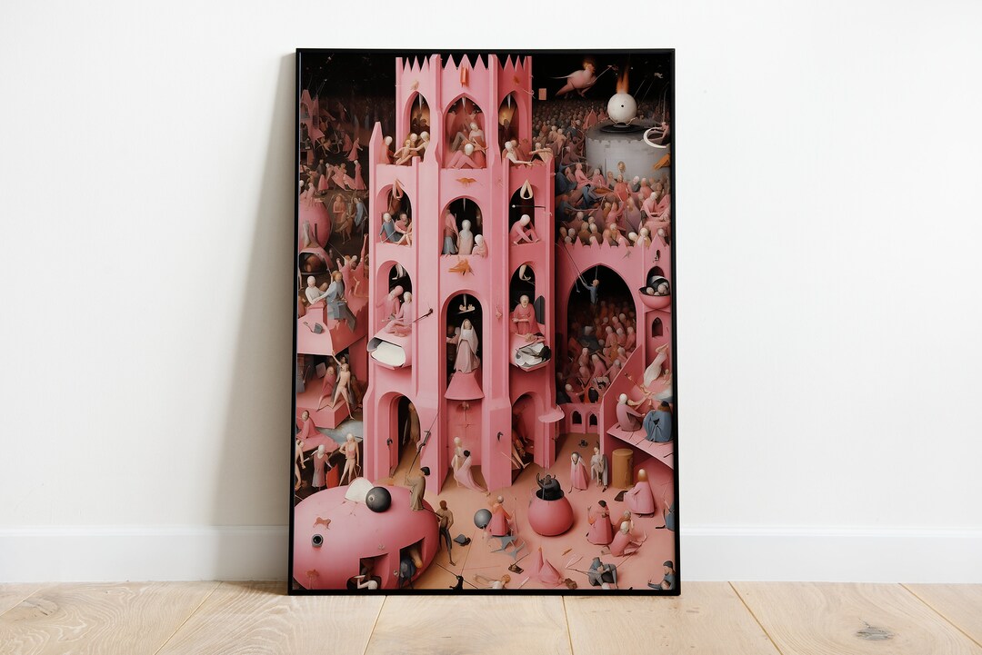 Hieronymous Bosch, Pink Party, Art Movement Surrealism, Weird Art ...