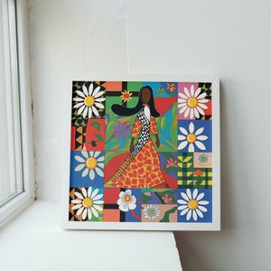 Faith Ringgold Reproduction Poster, Feminist Art, Daisies Print ...
