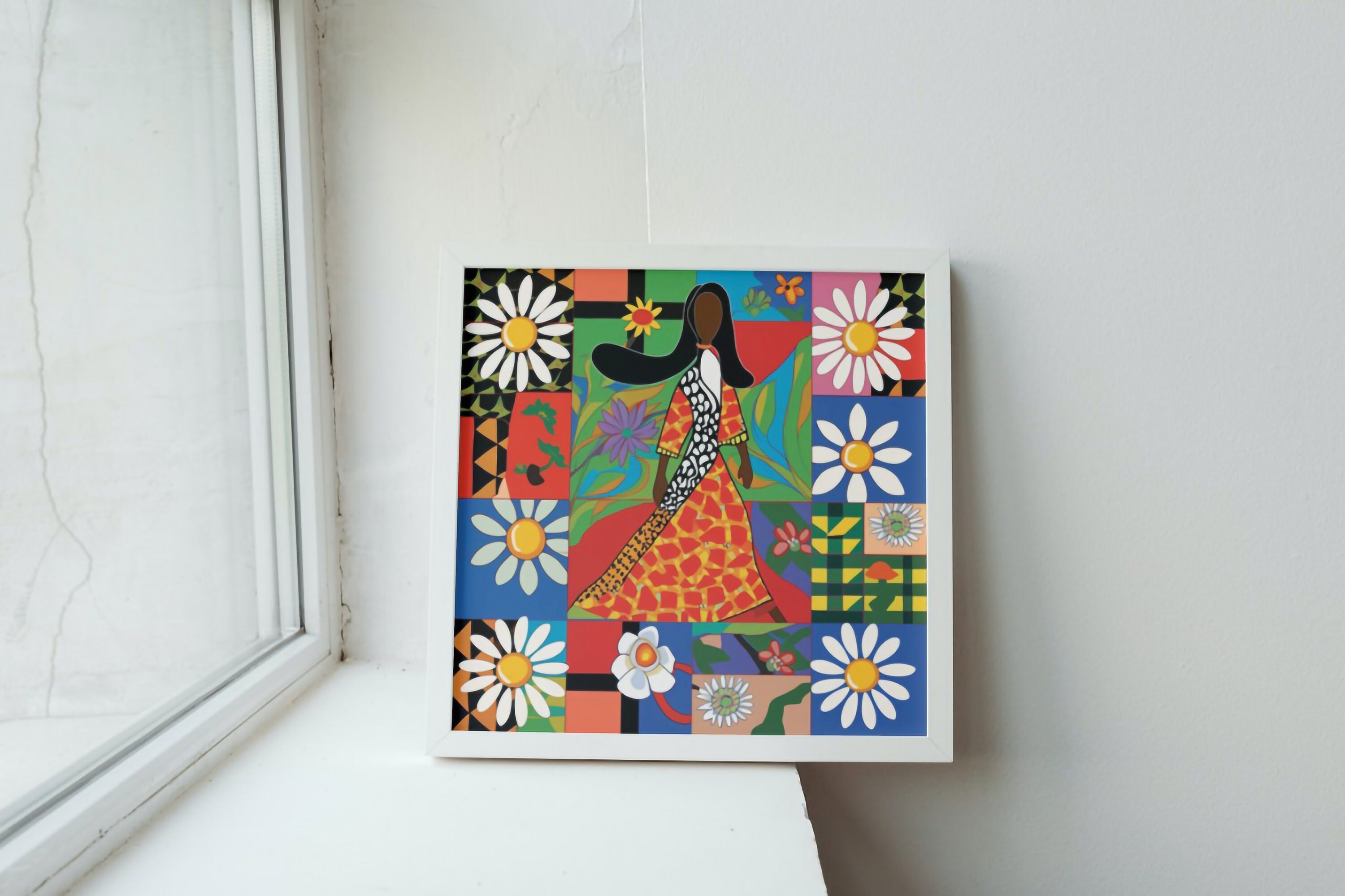 Faith Ringgold Reproduction Poster, Feminist Art, Daisies Print ...