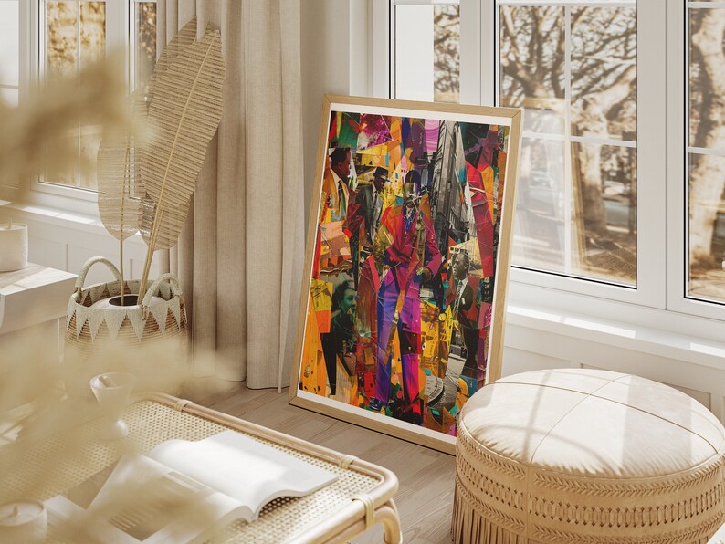 Romare Bearden Inspired African American Collage Art Poster - Etsy