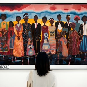 Faith Ringgold, BLM, Black Family, African American Art, Reproduction ...