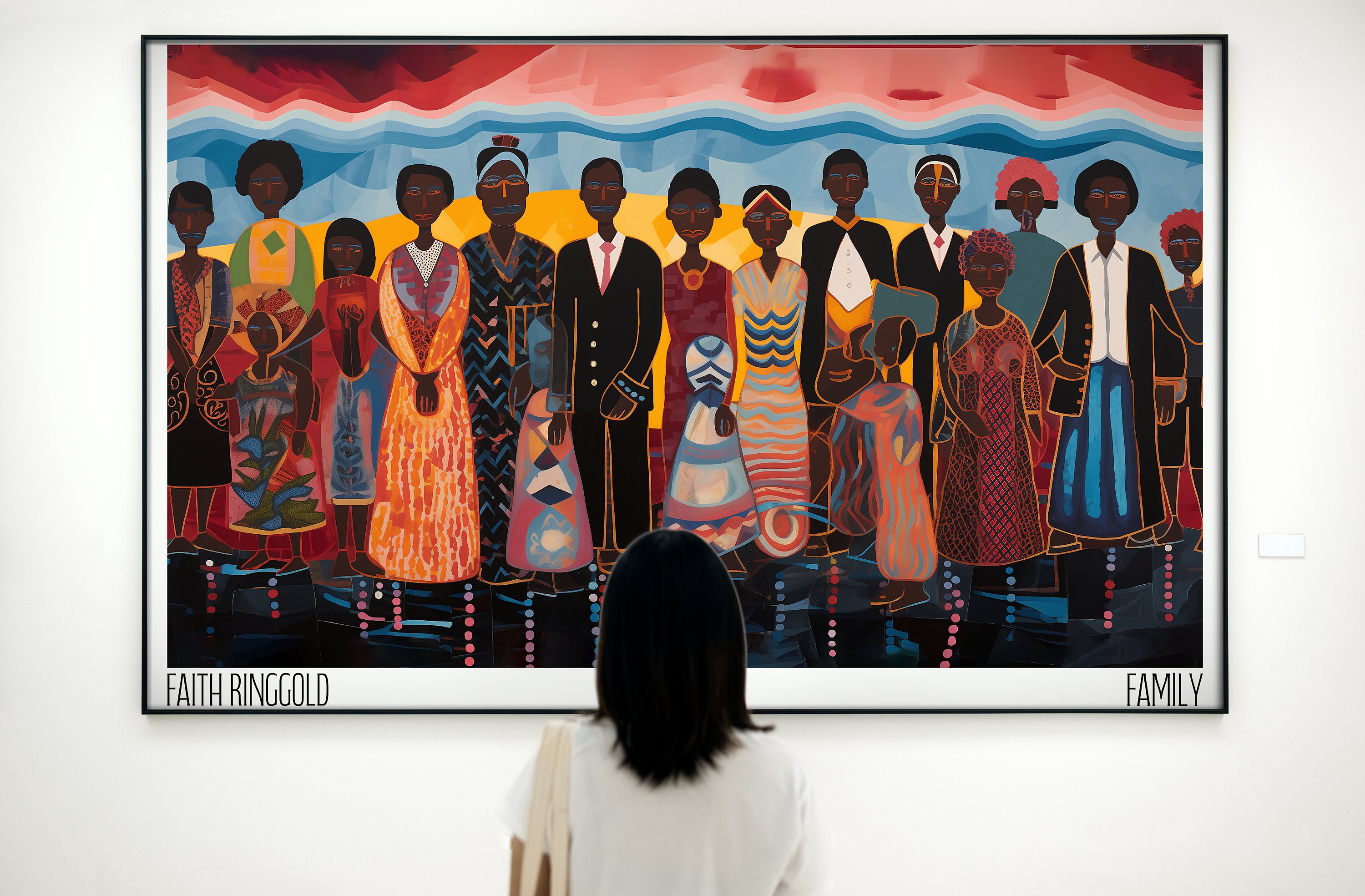 Faith Ringgold, BLM, Black Family, African American Art, Reproduction ...