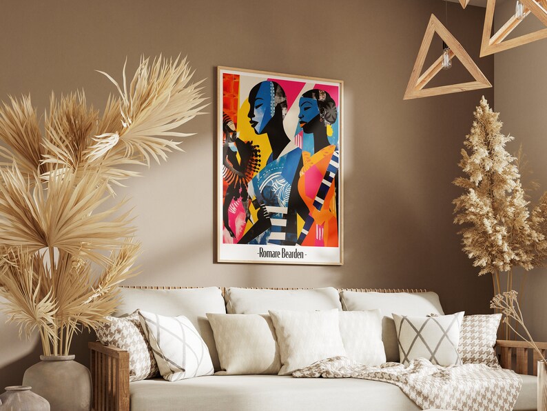Romare Bearden Collage, Reproduction Poster, 20th Century Art, Collage ...