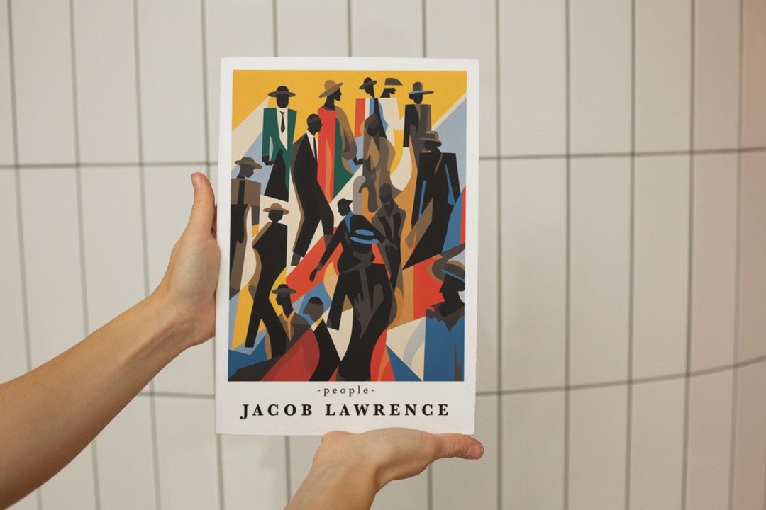 Jacob Lawrence Poster, Expressive Modern Art Print for Interior Design ...