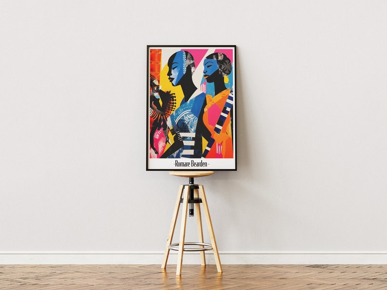 Romare Bearden Collage, Reproduction Poster, 20th Century Art, Collage ...