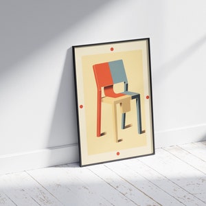 Chair Poster, Bauhaus Chair, Bauhaus Furnitures, Mid Century Modern ...
