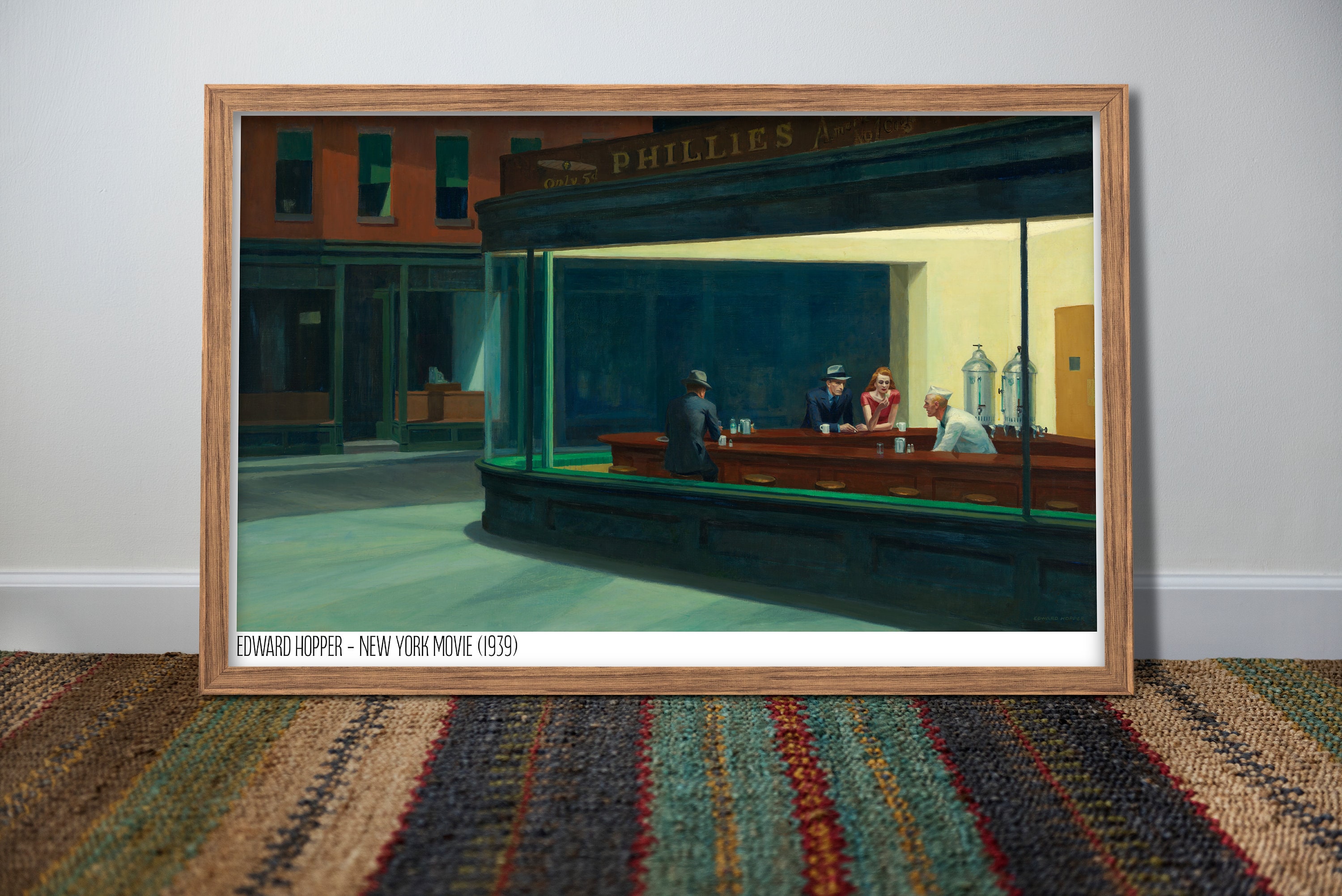 Edward Hopper Nighthawks Poster, Nighthawk Reproduction Poster, Edward Hopper Art, American ...