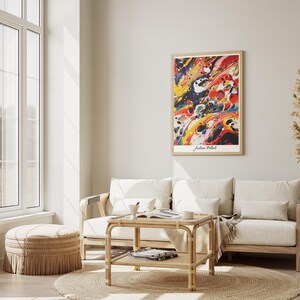 Jackson Pollock Prints, Drip Technique Poster, Abstract Expressionist ...
