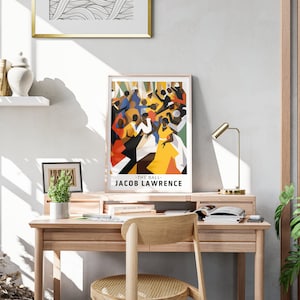 Jacob Lawrence Poster, African American Art, Afro Art, the Ball Art ...