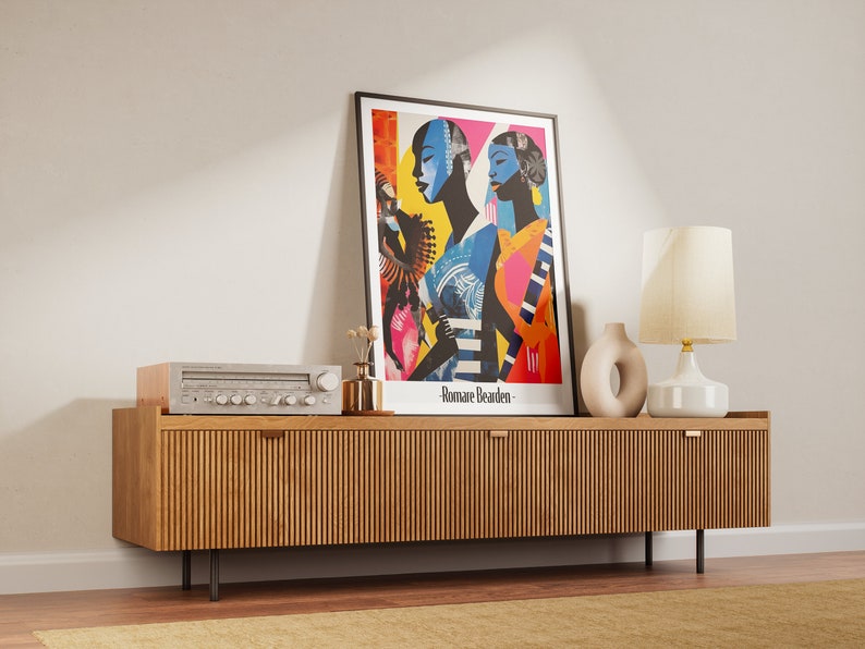 Romare Bearden Collage, Reproduction Poster, 20th Century Art, Collage ...