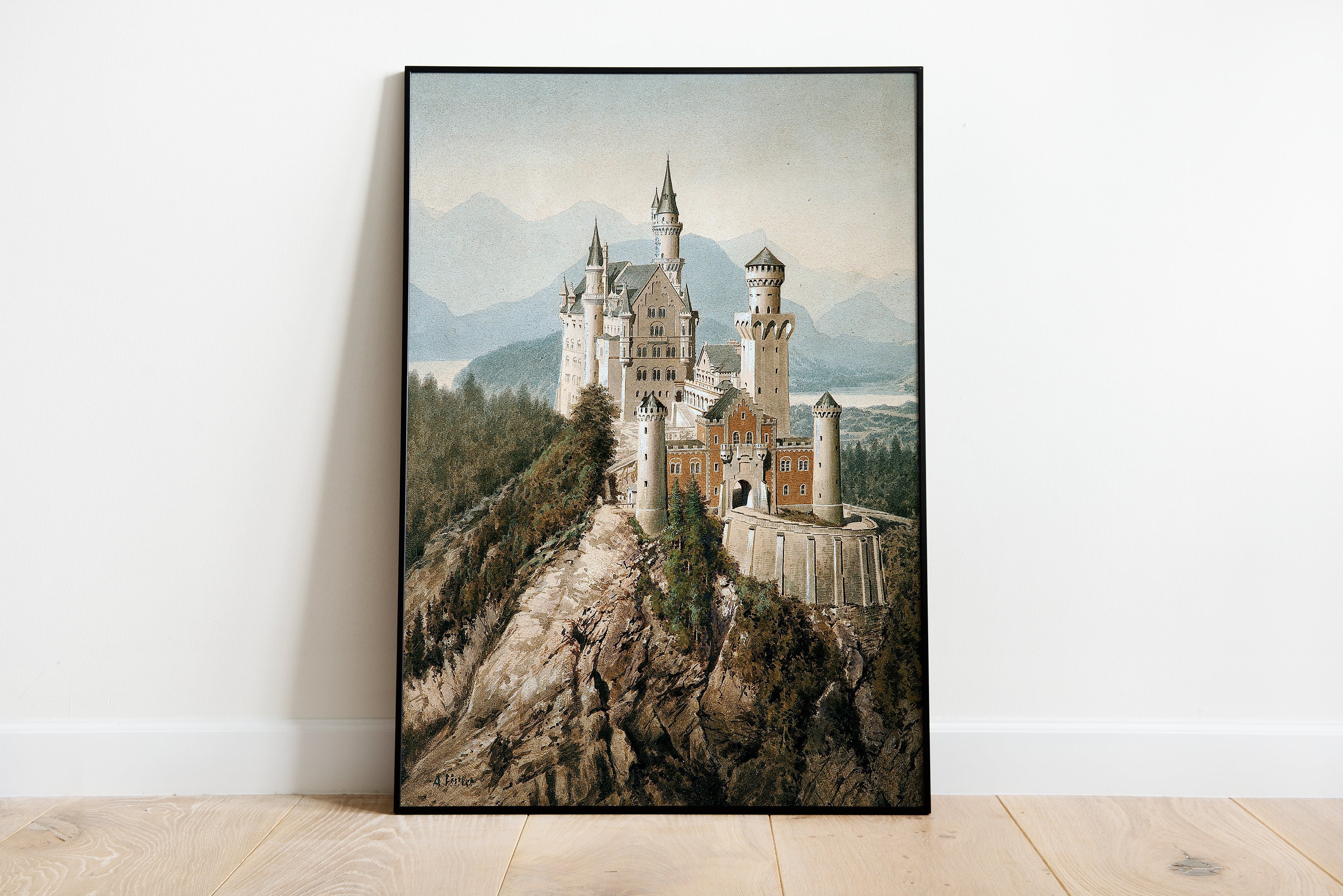 Adolf Hitler, Schloss Neuschwanstein Poster, Germany, Neuschwanstein ...