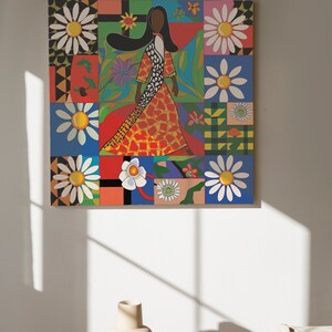Faith Ringgold Reproduction Poster, Feminist Art, Daisies Print ...