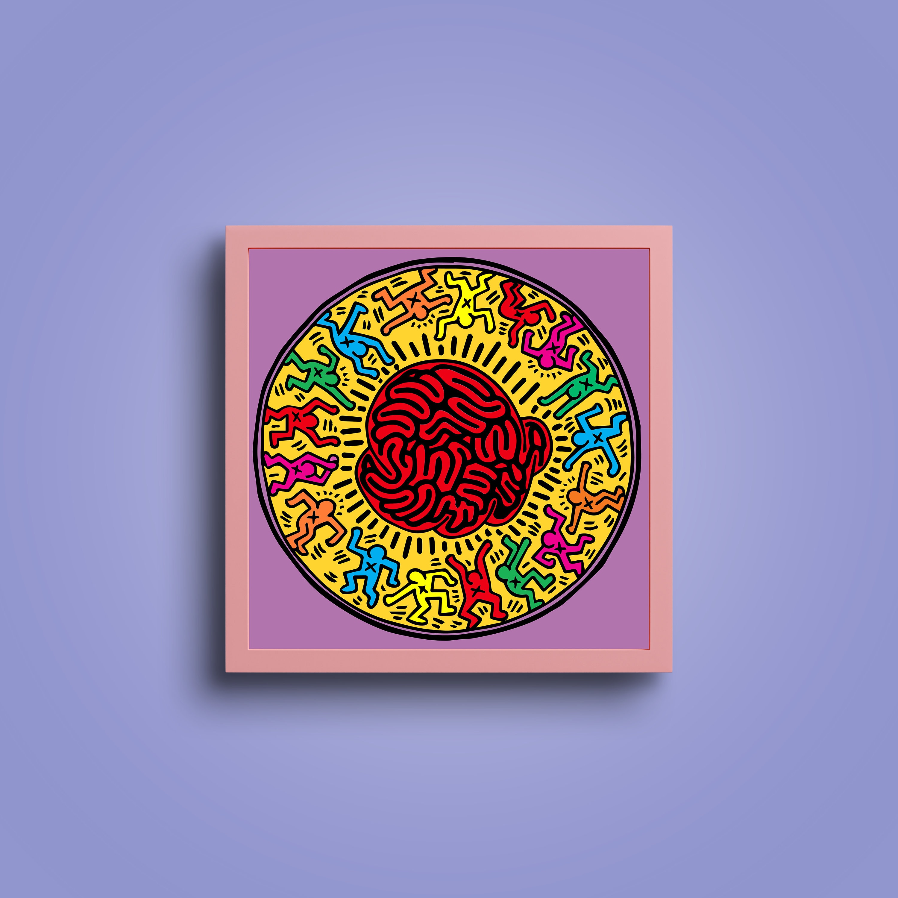 Keith Haring Art , Radiant Baby, Exhibition Poster, Pop Art Print ...