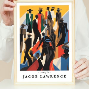 Jacob Lawrence Poster, Expressive Modern Art Print for Interior Design ...