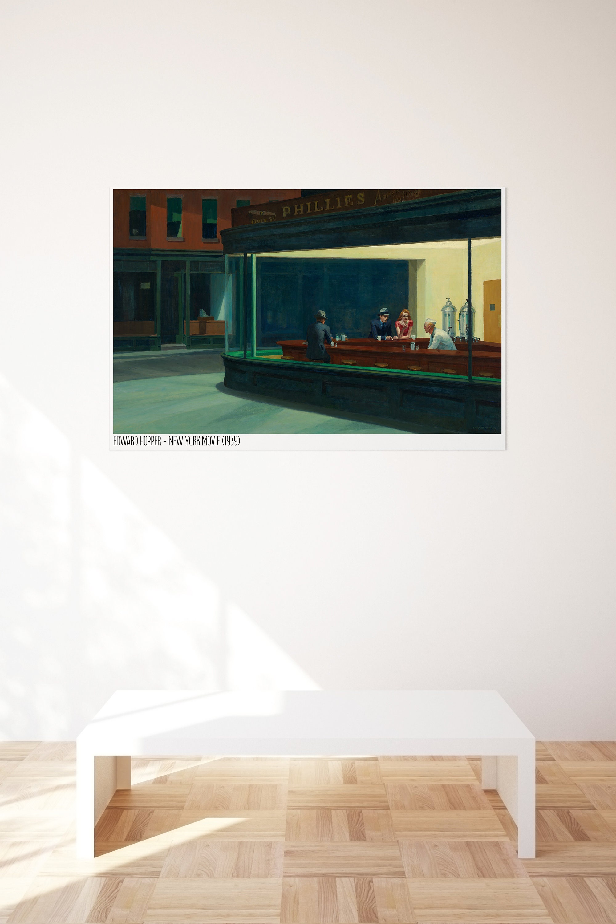 Edward Hopper Nighthawks Poster, Nighthawk Reproduction Poster, Edward ...