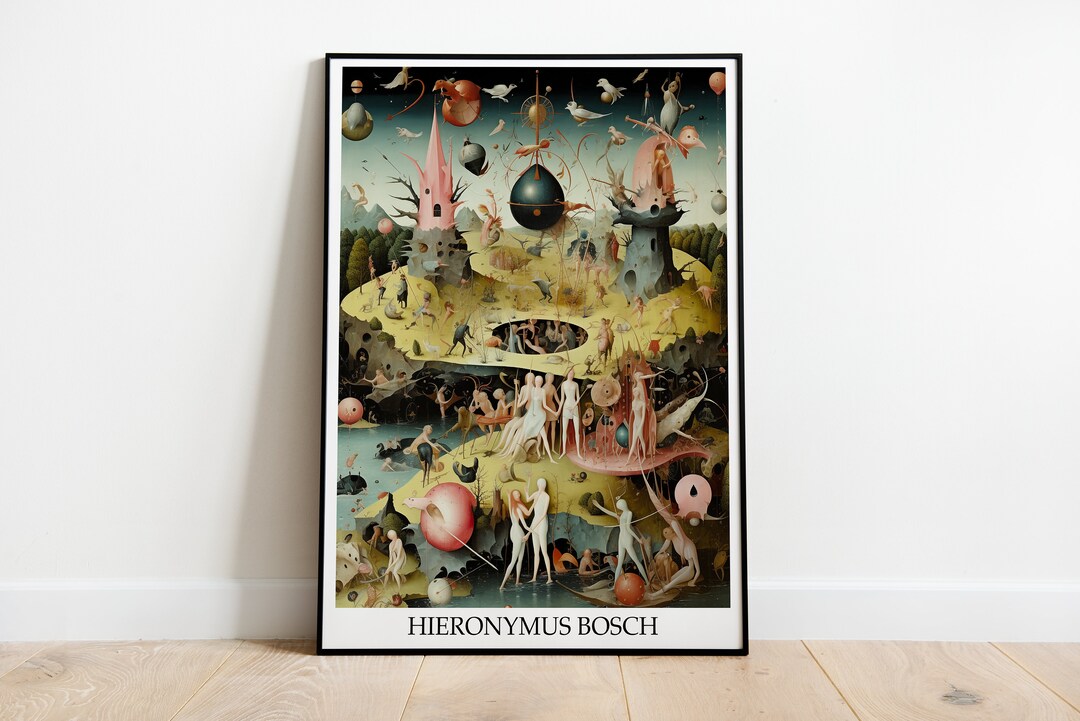 Hieronymus Bosch Reproduction Poster, Surreal Artwork, Bosch Art ...