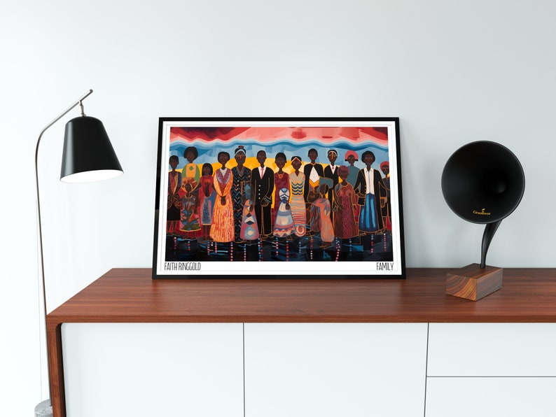 Faith Ringgold, BLM, Black Family, African American Art, Reproduction ...