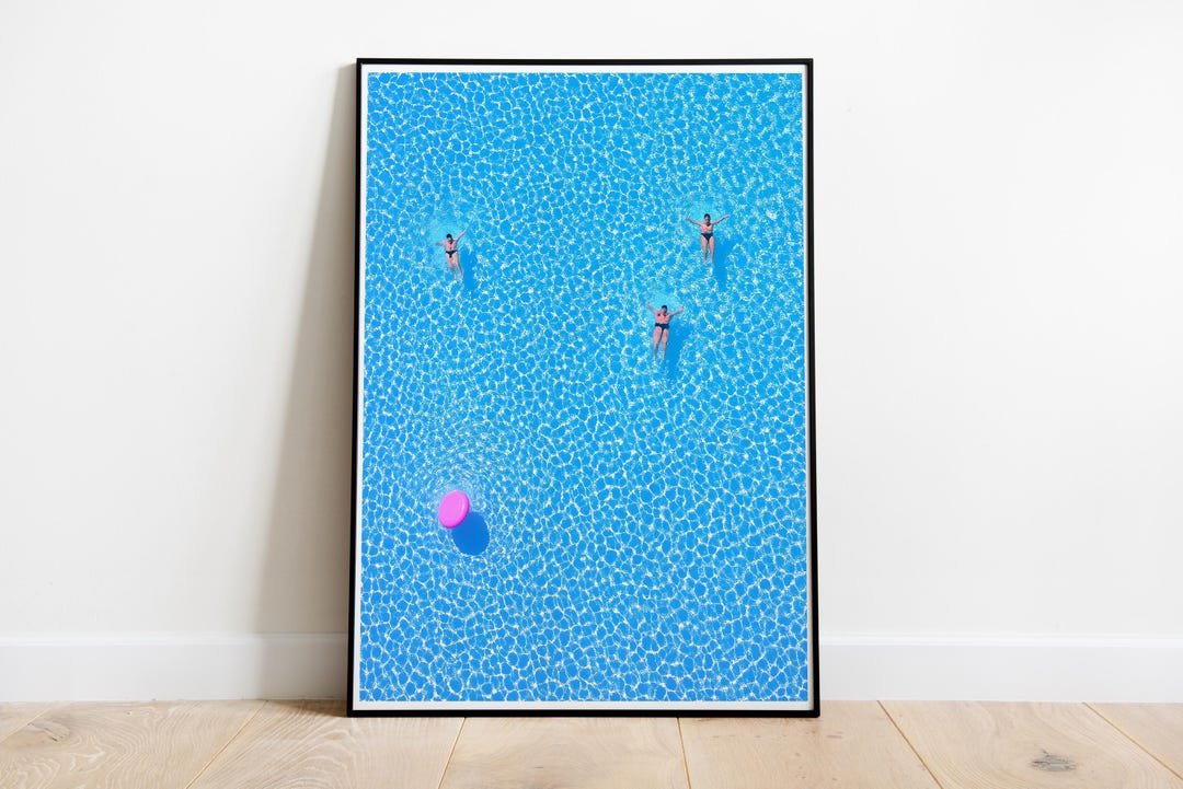 Poolside Art, Summer Themed Wall Art, Beach House Poster, Tropical Art ...