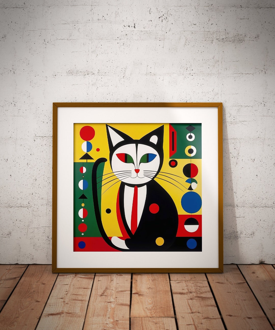 Joan Miro Style Black Cat, Miro Paint, Black Cat Print, Gift for Him ...