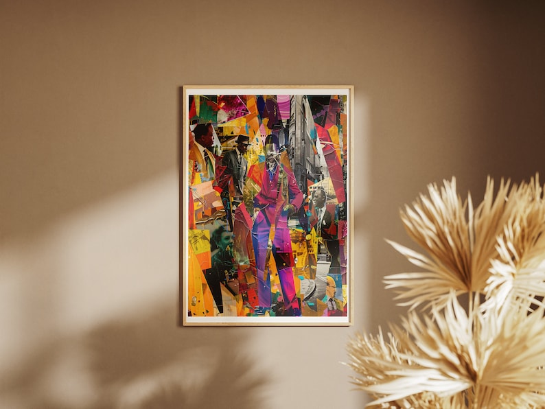 Romare Bearden Inspired African American Collage Art Poster - Etsy