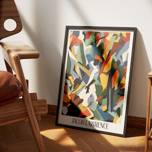 Jacob Lawrence Print, African American Art, American Realism, Social ...