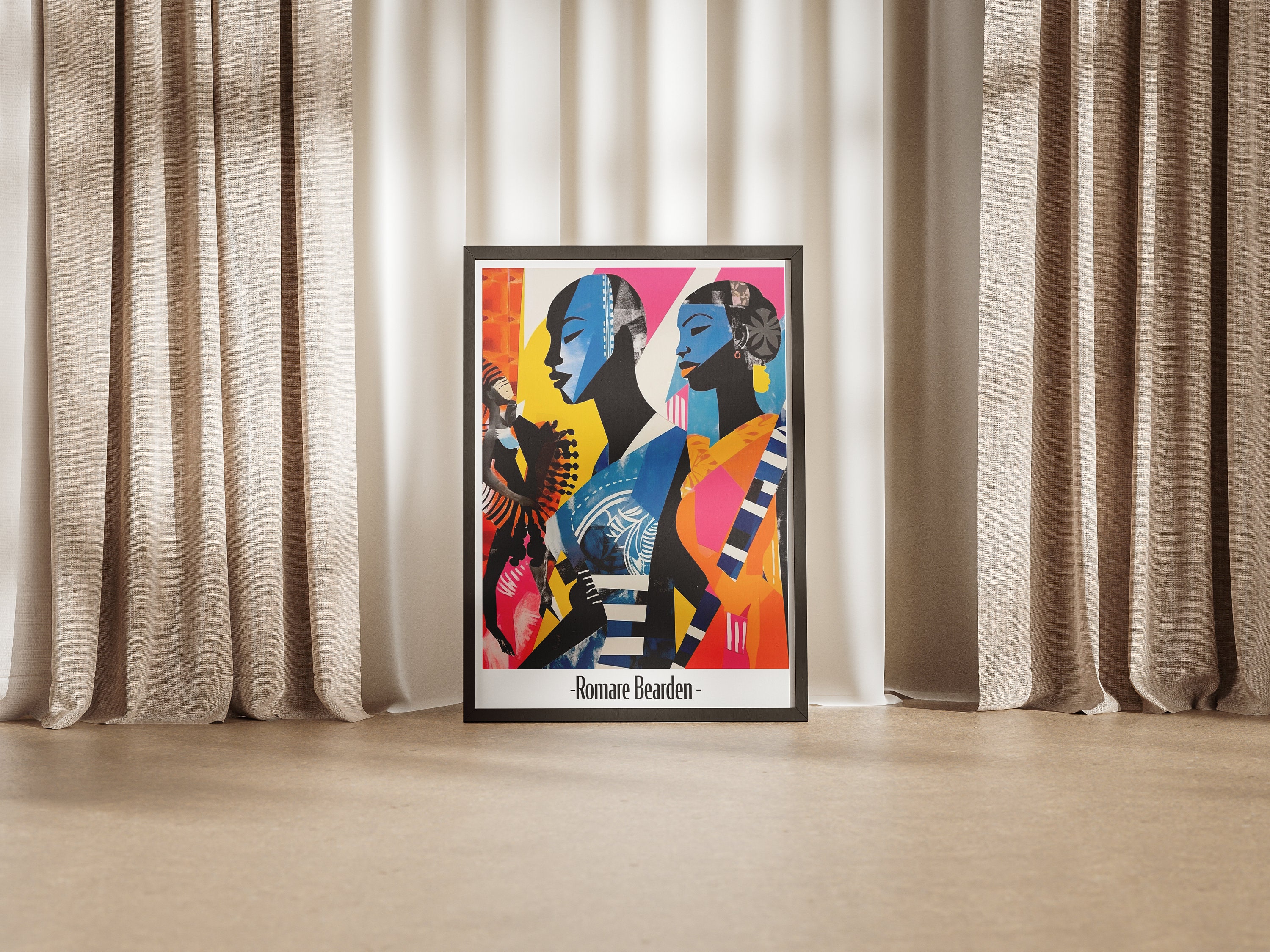 Romare Bearden Collage, Reproduction Poster, 20th Century Art, Collage ...