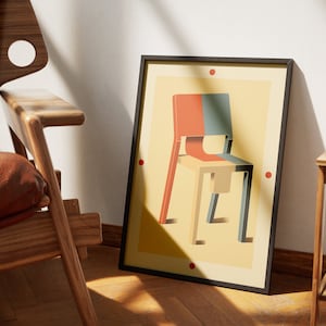 Chair Poster, Bauhaus Chair, Bauhaus Furnitures, Mid Century Modern ...