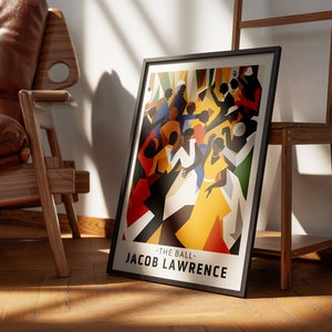 Jacob Lawrence Poster, African American Art, Afro Art, the Ball Art ...