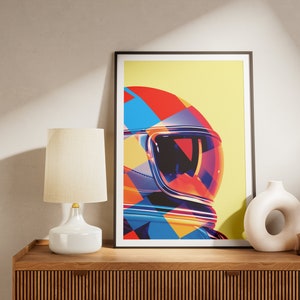 Motorcycle Helmet Poster, Andy Warhol Style Artwork, Gift for Biker ...