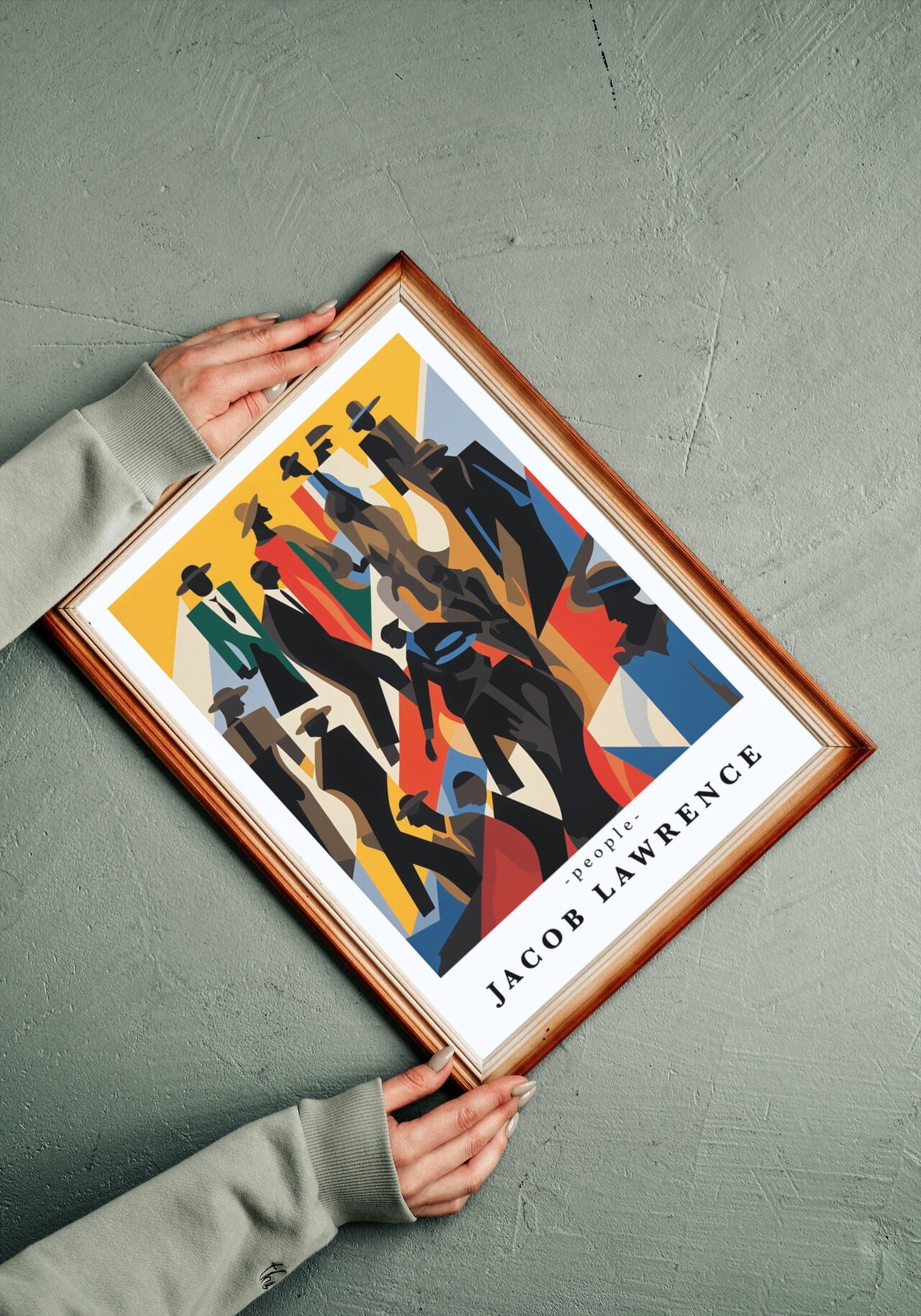 Jacob Lawrence Poster, Expressive Modern Art Print for Interior Design ...