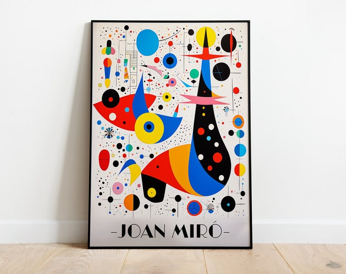 Joan Miro Print Head of a Man 1931 Spanish Painter Wall Art, Abstract ...