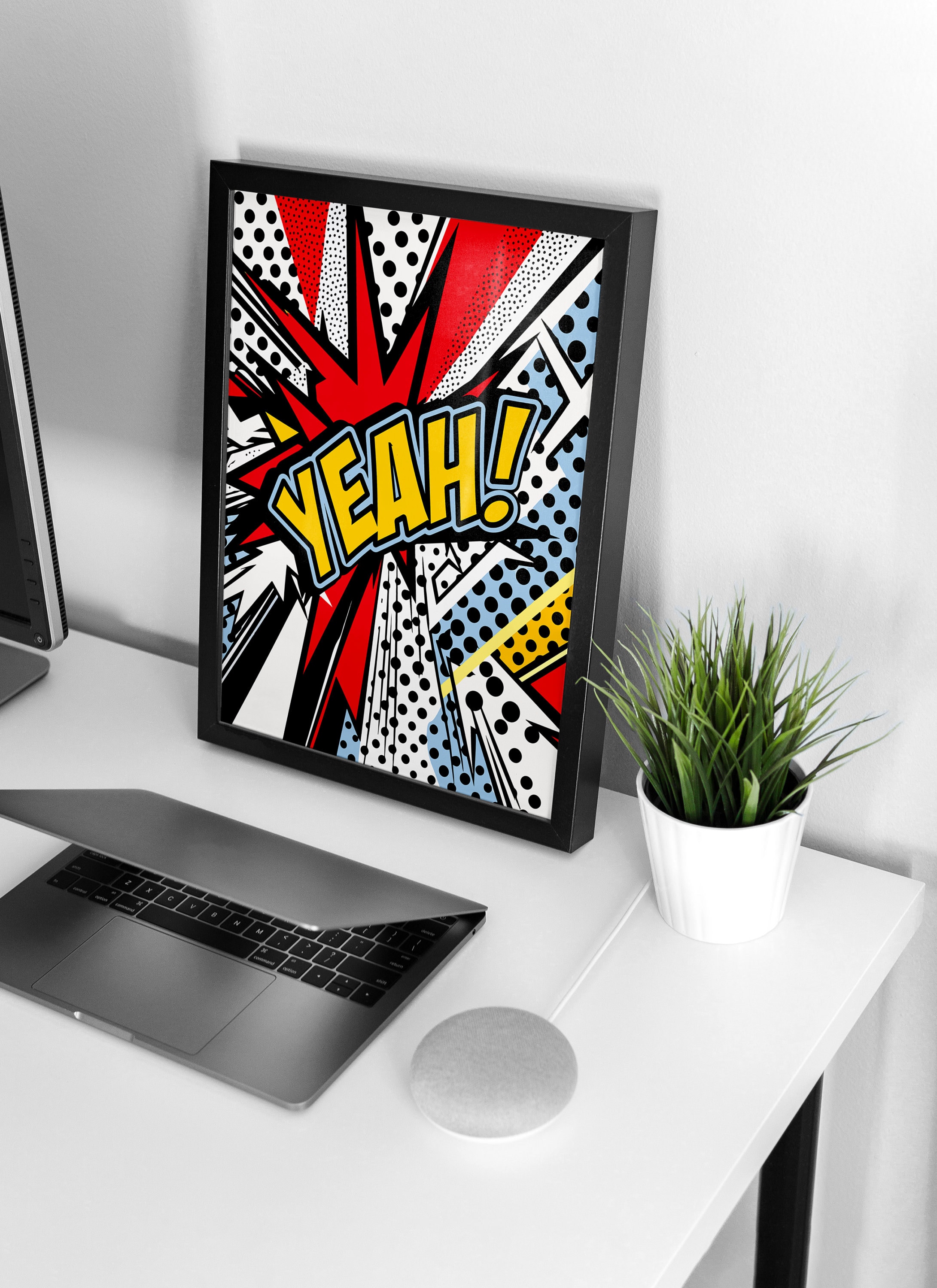 Yeah Poster, Roy Lichtenstein Style, Retro Comic Art Print - Etsy