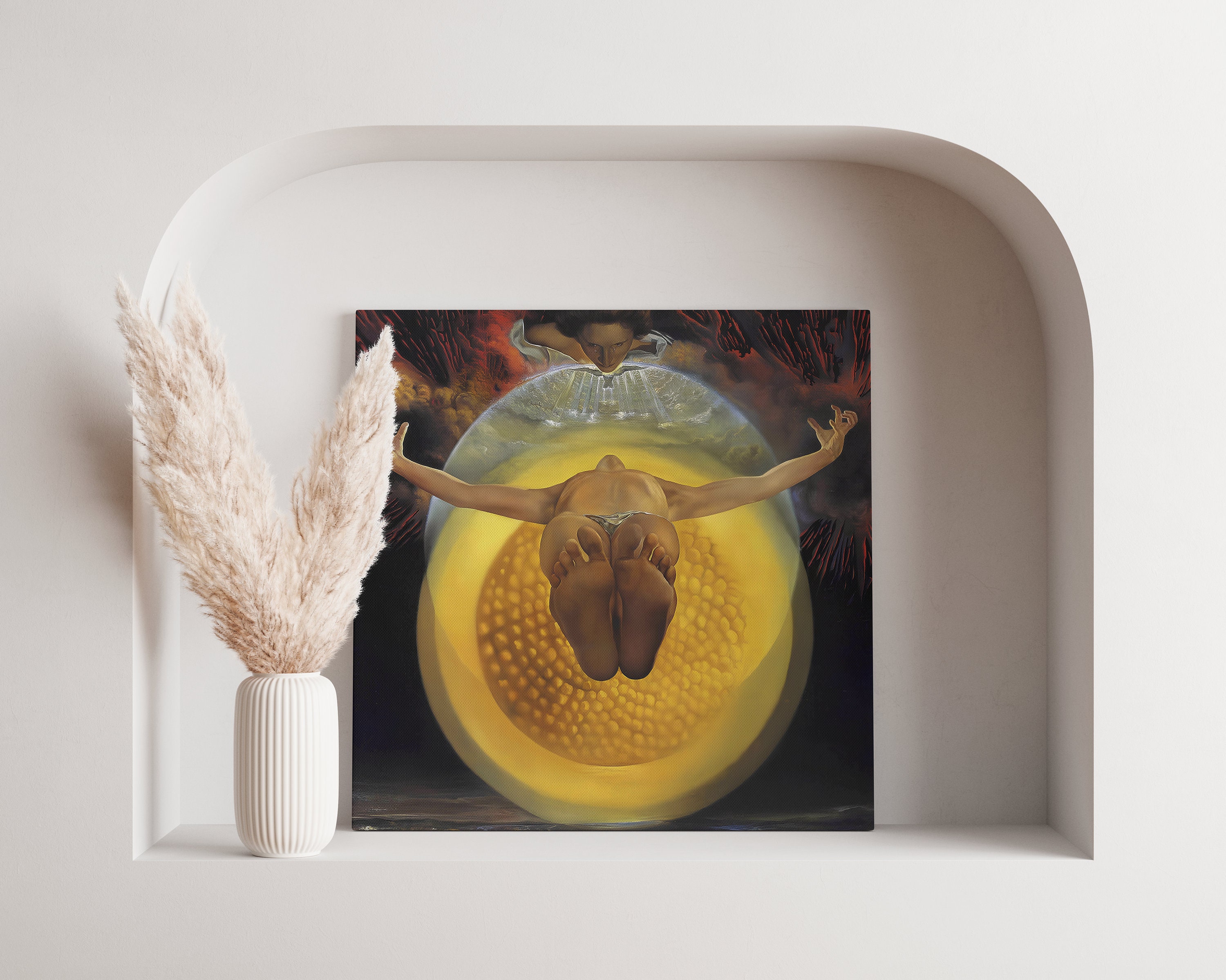 Salvador Dali the Ascension of Christ, Surreal Poster, Dali Melting ...