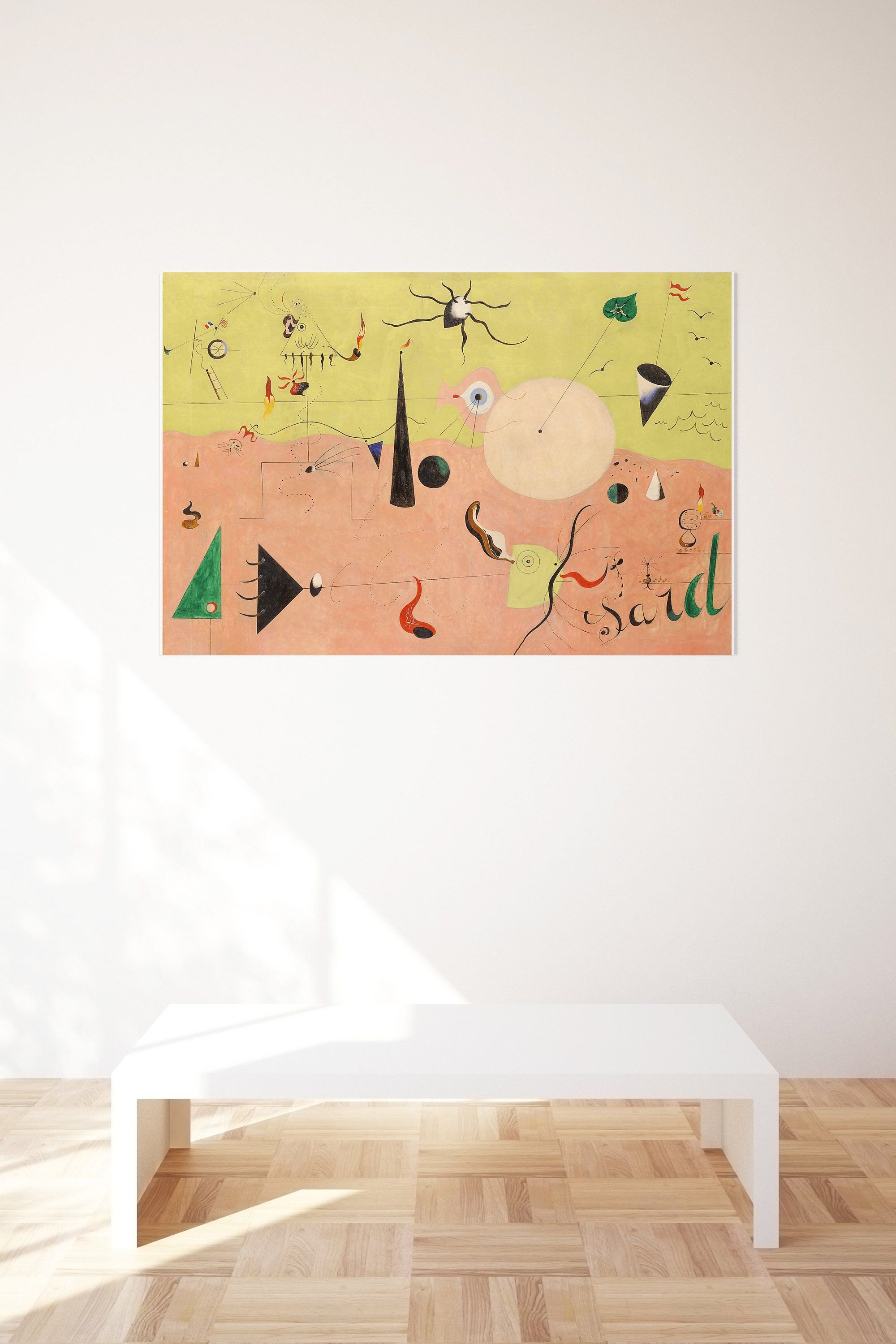 Joan Míro, the Hunter Catalan Landscape, Miro Artist, Exhibition Print ...