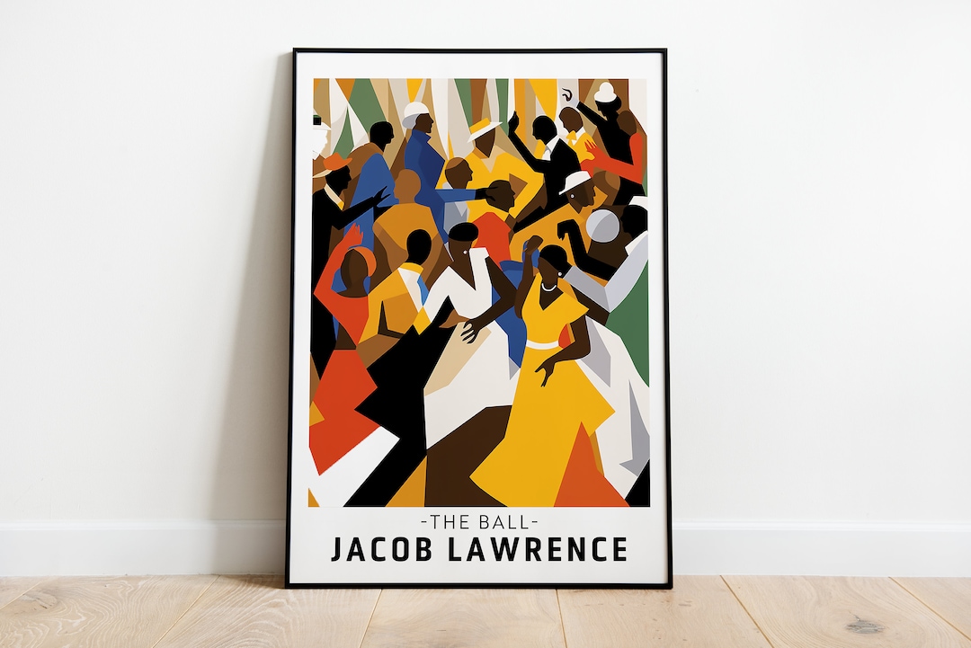 Jacob Lawrence Poster, African American Art, Afro Art, the Ball Art ...